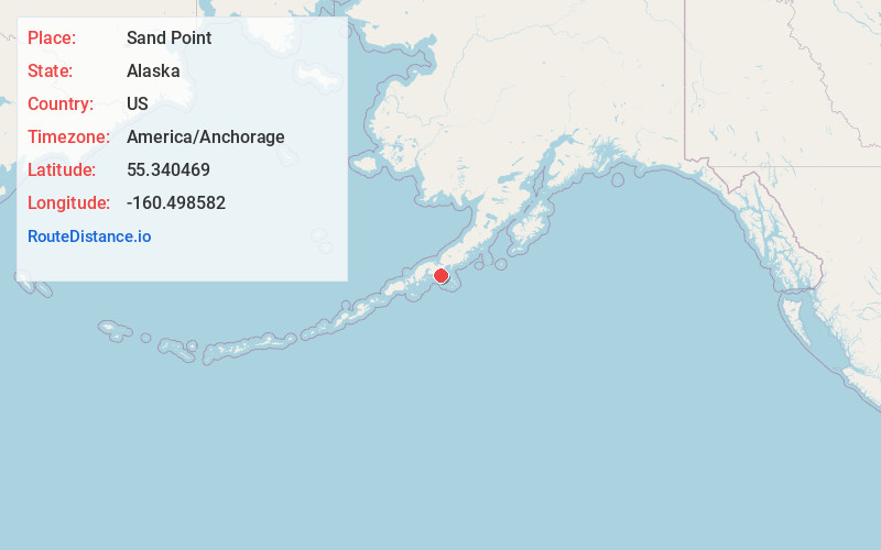Distance to Sand Point, Alaska - Distance Calculator